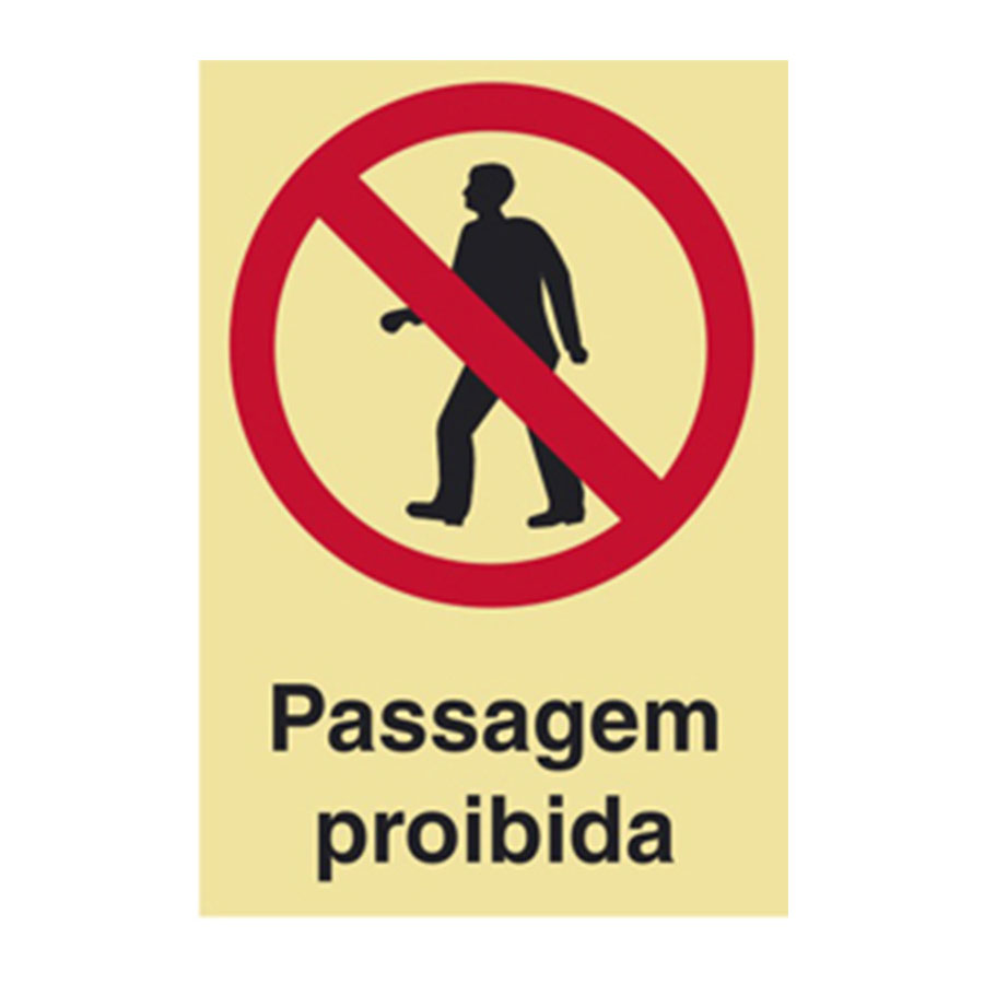 SINAL PROÍBIÇÃO "PASSAGEM PROIBIDA" P1737"